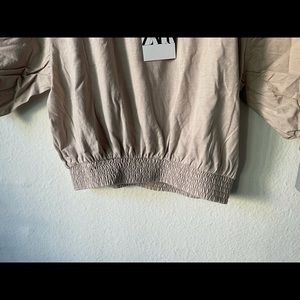 Zara | Tops | Zara Balloon Sleeve Top | Poshmark